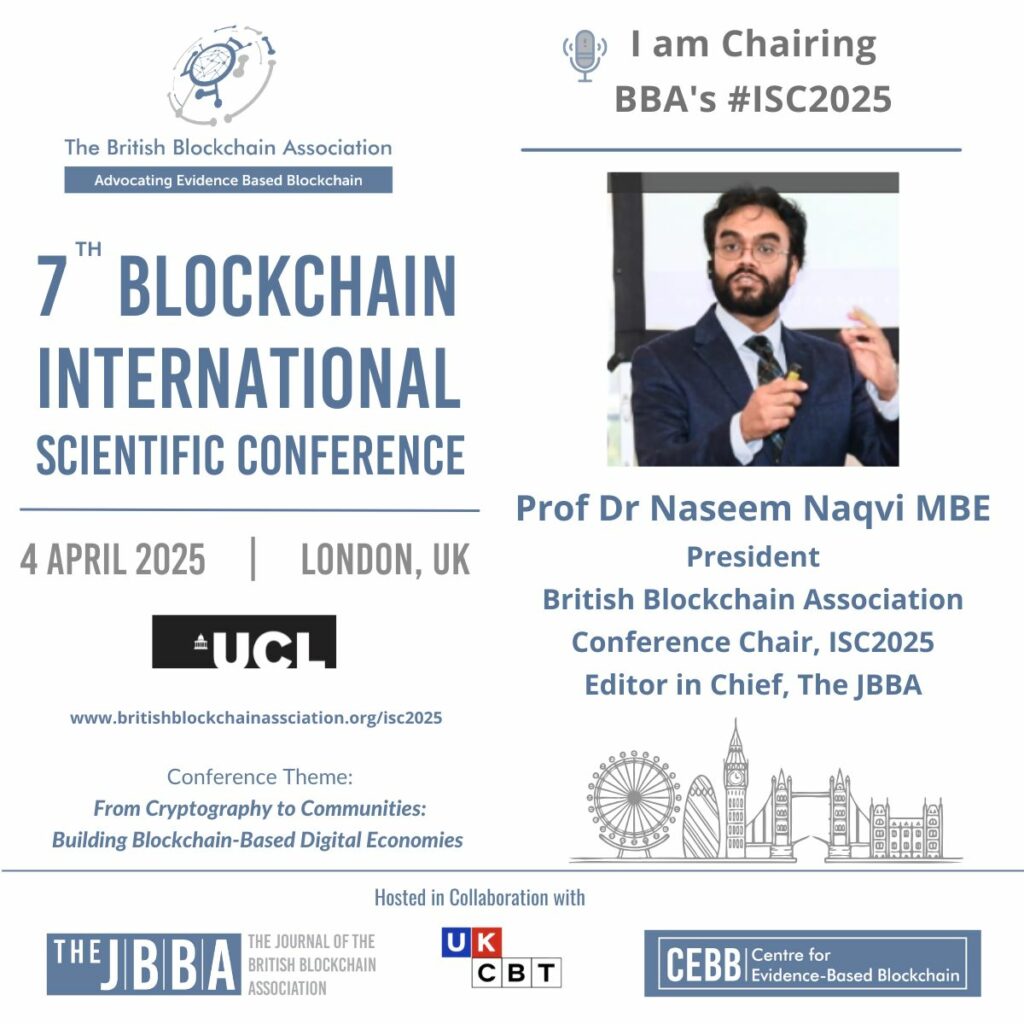 8th Blockchain International Scientific Conference ISC2026, London - BBA