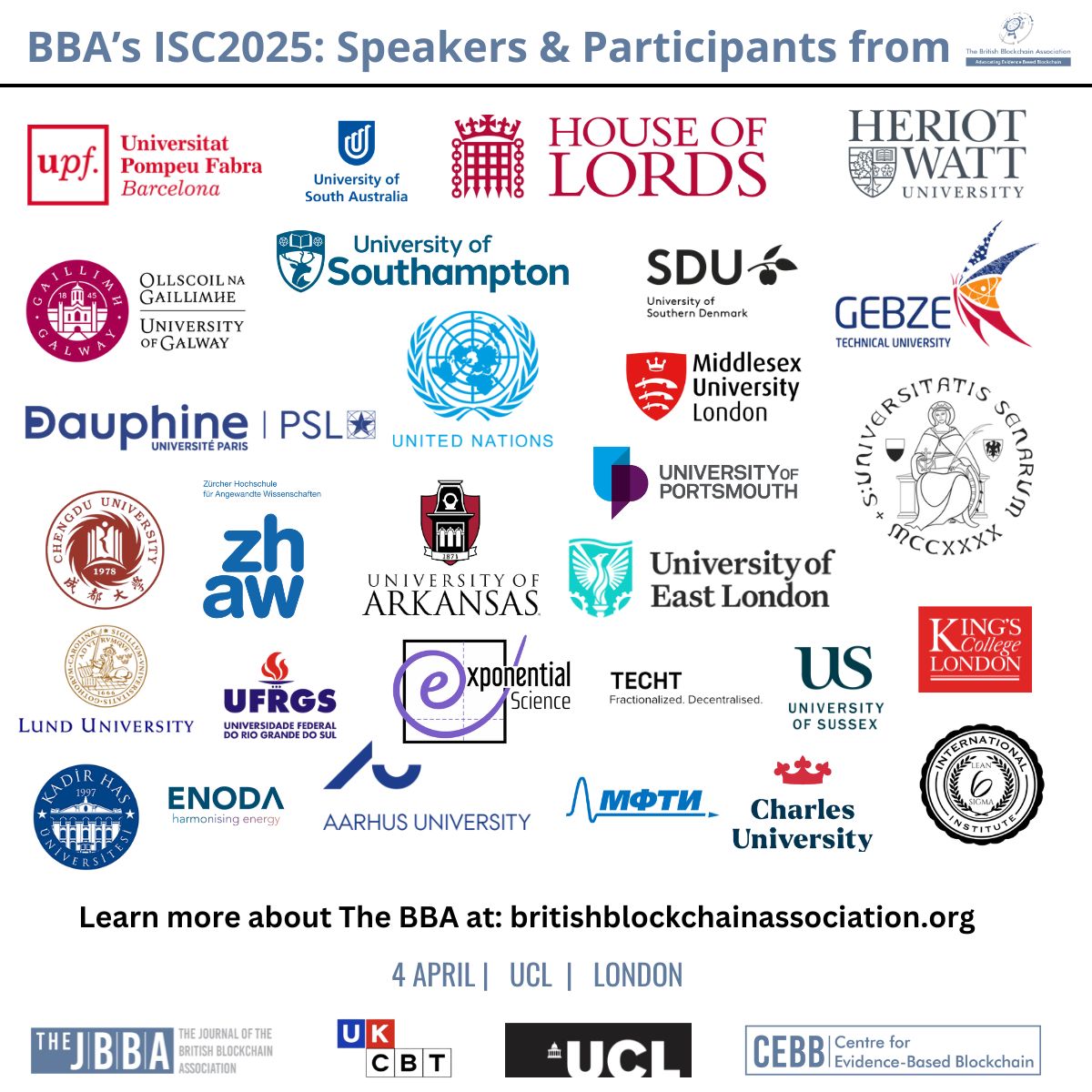 8th Blockchain International Scientific Conference ISC2026, London - BBA